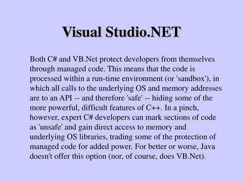 PPT MICROSOFT NET OVERVIEW PowerPoint Presentation Free Download ID