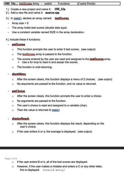 Solved Hw 10a Testscores Array Switch Functions 2