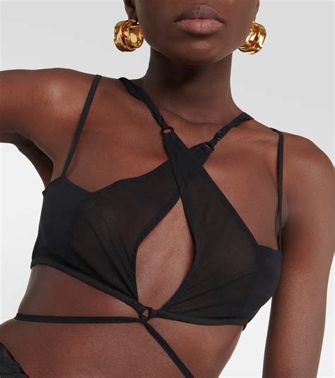 Sheer Halter Neck Bra