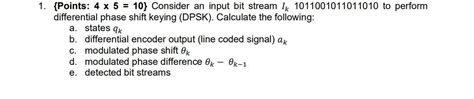 1 { points 4×5 10} consider an input bit stream