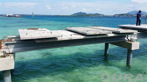 Dura Technology Used In Jetty Construction In Bum Bum Island Sabah