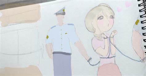 【逮捕】逮捕され、ガタイの良い警察官にキュンッ Illustration By Yman Pixiv