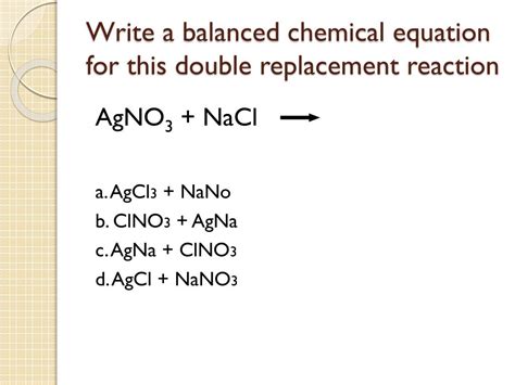 Ppt 7 9 Double Replacement Reactions Powerpoint Presentation Free