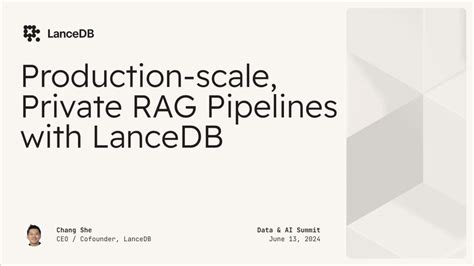 Lancedb On Linkedin Dataaisummit Rag Rag Lance Lancedb Vectordb