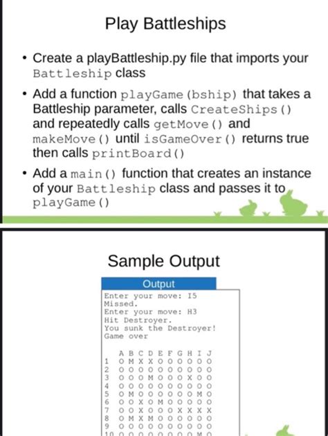 Solved Python Please I Have To Make A Battleship Game Which