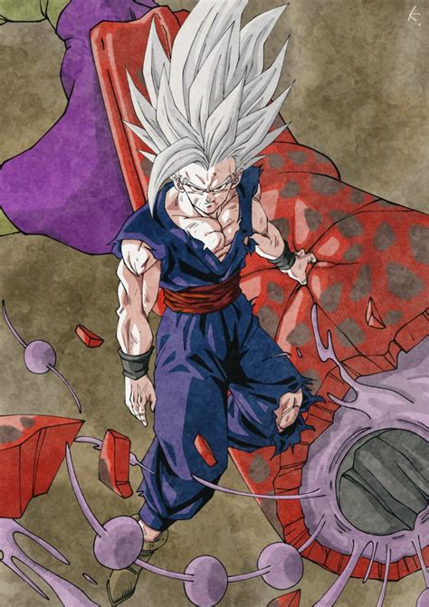 Son Gohan Gohan Beast And Cell Max Dragon Ball And 2 More Drawn By