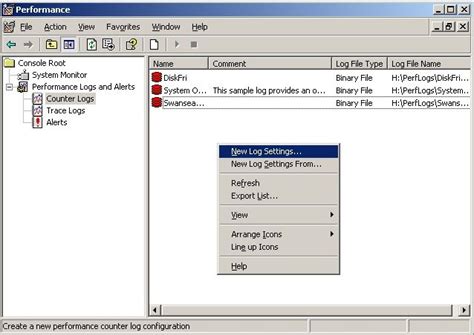 Performance Monitor How To Design Counter Logs In Windows Server