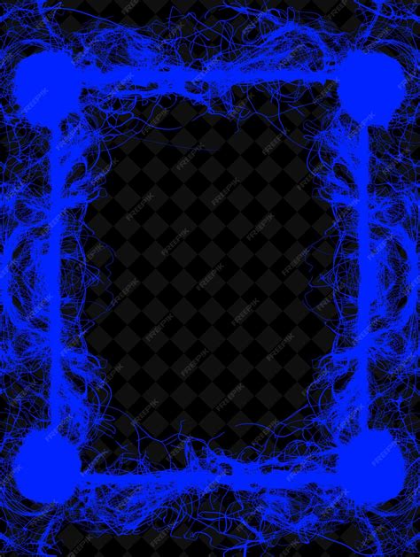 Plasma Outline Frame Surrounded With Plasma String Wires Dec Png