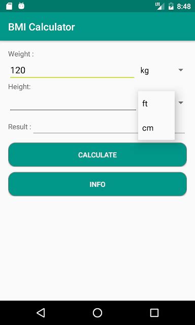 Bmi Calculator Android App
