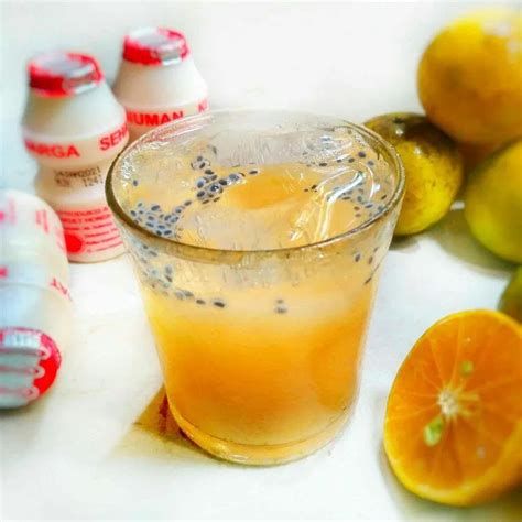 Resep Es Yakult Jeruk Peras Sederhana Rumahan Di Yummy App