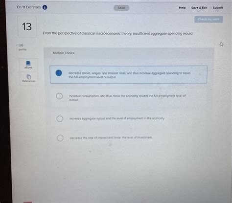 solved ch 11 exercises saved help save and exit submit check