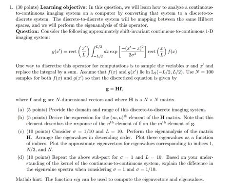 30 Points Learning Objective In This Question We