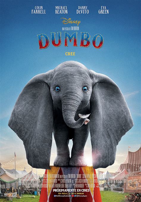 Nuevo póster para España del Dumbo de Tim Burton