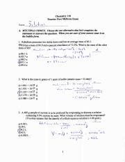 Practice Midterm Exam Chem Solutions Pdf Course Hero