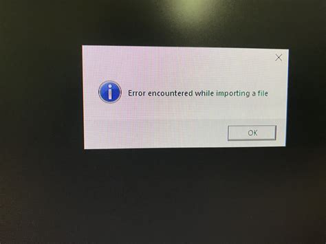 Error Encountered While Importing A File When I Export Blender To