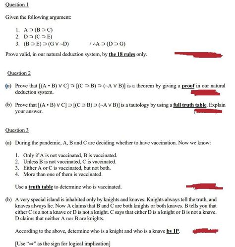 Solved Question Given The Following Argument A Bc Chegg