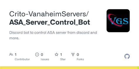 Github Crito Vanaheimserversasaservercontrolbot Discord Bot To