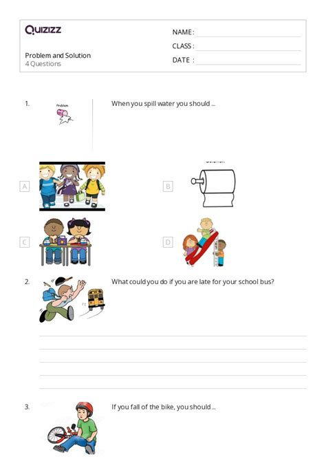 Identifying Problems And Solutions In Reading Worksheets For