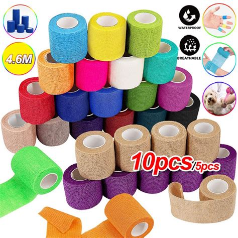 105pcs 255751015cm46m Gauze Medical Adherent Cohesive Bandage
