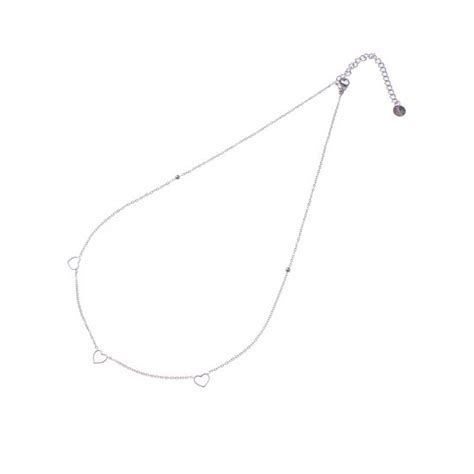 Go Dutch Label Collier Open Hartjes Zilver Bol