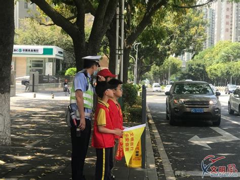 斑马线上讲文明 厦门嘉莲街道开展少年儿童文明交通培训 思明区 文明风