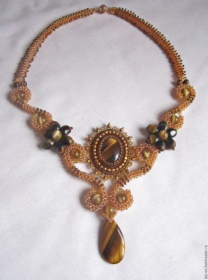 Колье Осенний блюз и браслет в интернет магазине на Ярмарке Мастеров