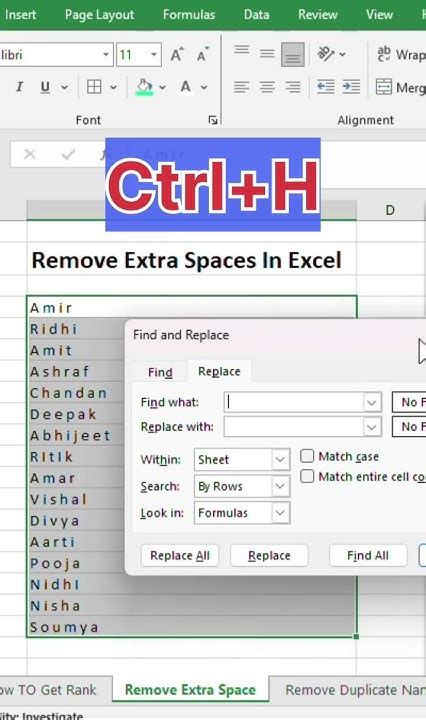 How To Remove Extra Space In Excel Excel Exceltricks Exceltips Excelformula Exceltutorial