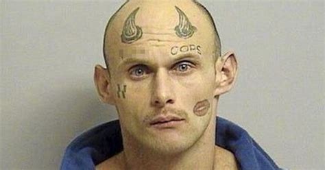 Karmas A B Tch Guy With F Ck Cops Tattooed On Forehead Got Arrested