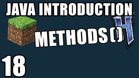 Java Java Methods Java Introduction For Minecraft Modding Youtube
