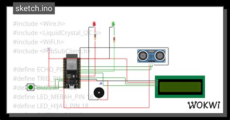 Mitigasi Banjir Kelompok Ffd Mqttadjust Ultrasonic Wokwi Esp32