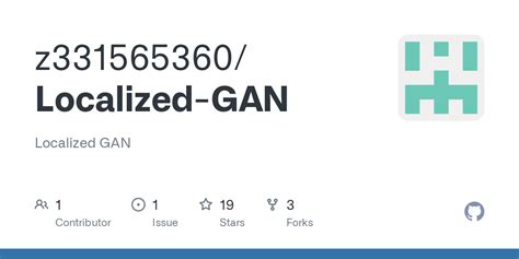 GitHub Z Localized GAN Localized GAN