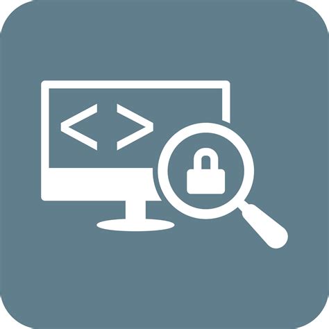 Insecure Code Glyph Round Background Icon 13383157 Vector Art At Vecteezy