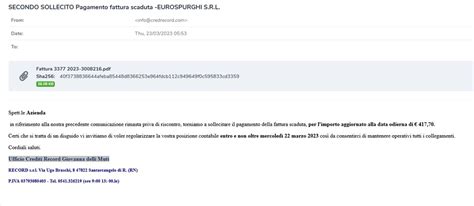 Jameswt On Twitter Secondo Sollecito Pagamento Fattura Scaduta
