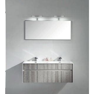 Eviva Ashy 48 Wall Mount Modern Bathroom Vanity Set High Gloss Ash