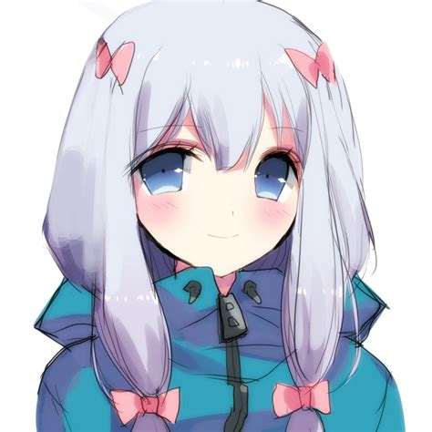 Safebooru 1girl Bangs Blue Eyes Blush Bow Closed Mouth Commentary