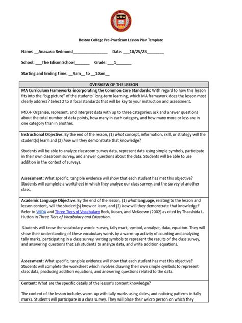 Math Lesson 10 31 23 Of 3 Pdf Educational Assessment Data