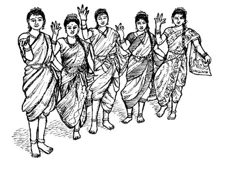 Desenhos simples para colorir de Índia e Bollywoood para imprimir e