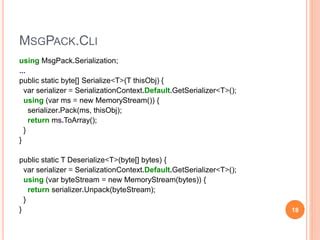 MessagePack An Efficient Binary Serialization Format PPT