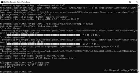 Python使用豆瓣源安装 Csdn博客