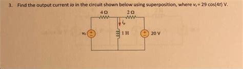 Solved Show All Work And Steps Find The Output Current Io Chegg