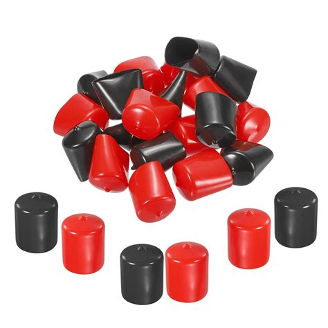 20pcs Rubber End Caps Cover Assortment 36mm Vinyl Screw Thread
