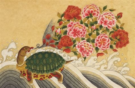 오늘의 작품 송태희 거북이 그림 민화 동양화