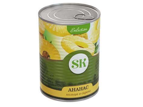 Ананасы кольца в сиропе SK, 565г - купить в интернет-магазине Peli-can ...