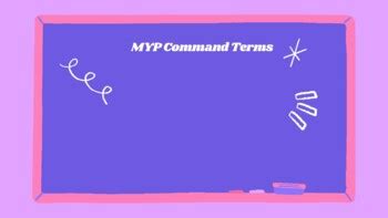 IB Command Terms US Spelling Quicksand By All About IB MYP TPT