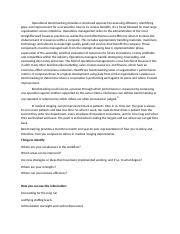 Benchmark Docx Operational Benchmarking Provides A Structured