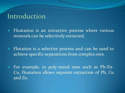 Froth Floatation