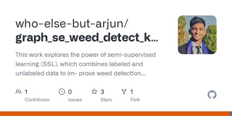 github who else but arjun graph se weed detect krenge this work