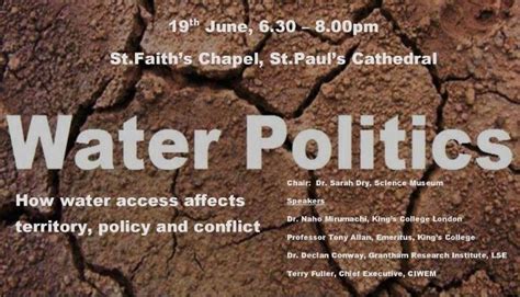 Water Politics 19 June