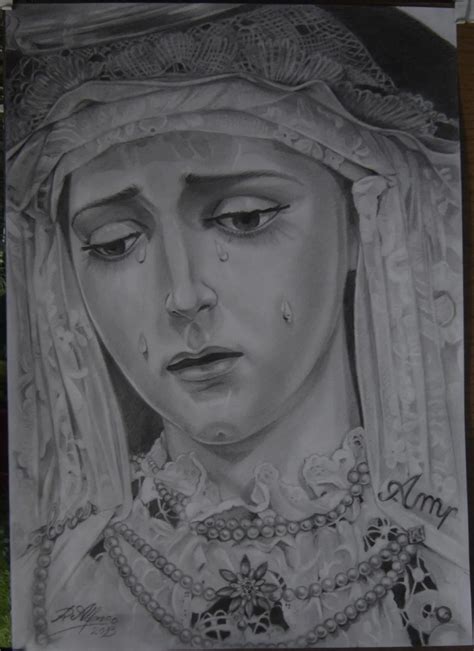 Dibujos De La Virgen María A Lápiz Imagui