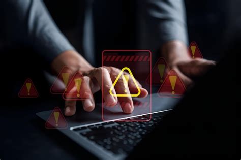 Premium Photo System Warning Caution Sign For Notification Error And